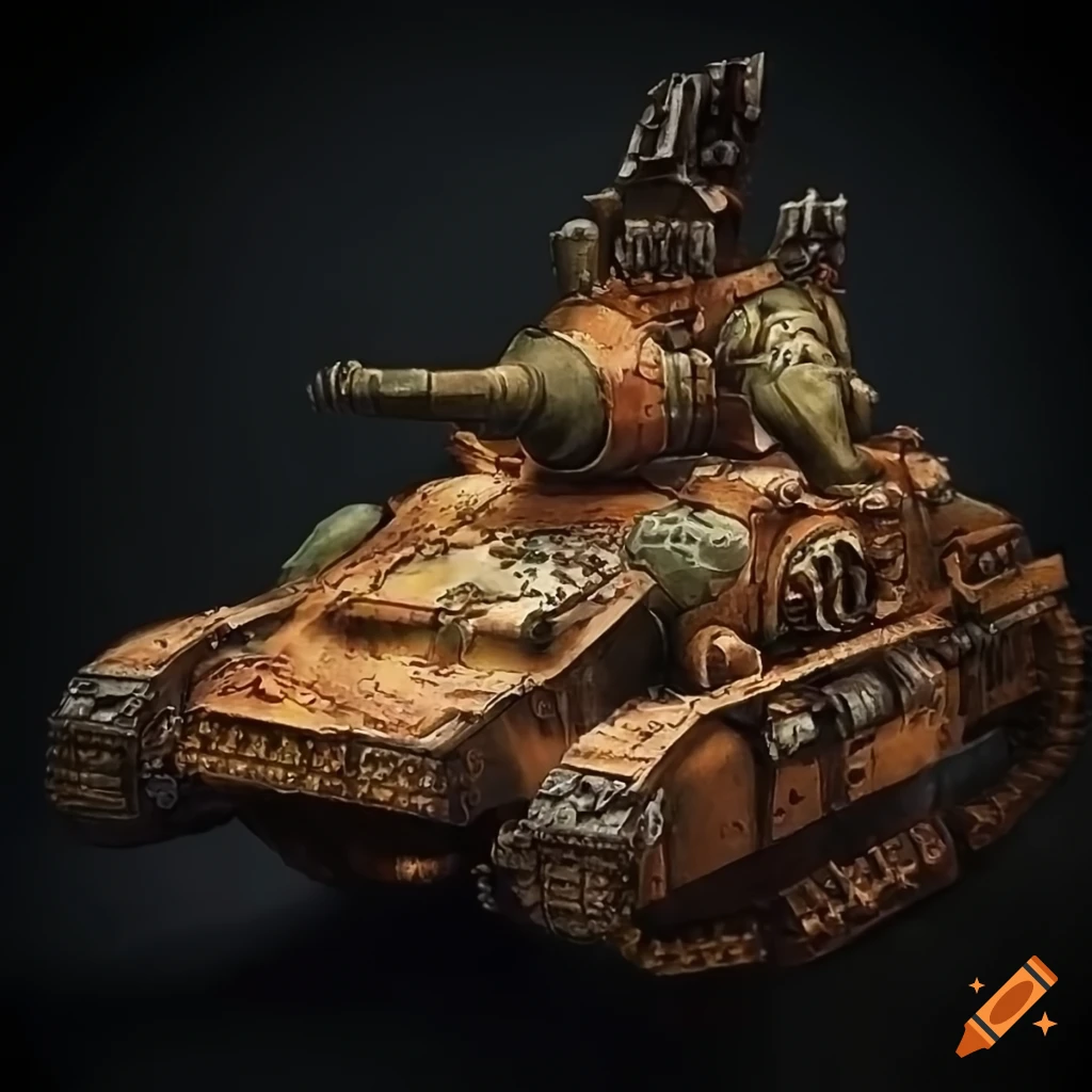 Image of a steampunk-inspired tank from the german kaiser empire in ...