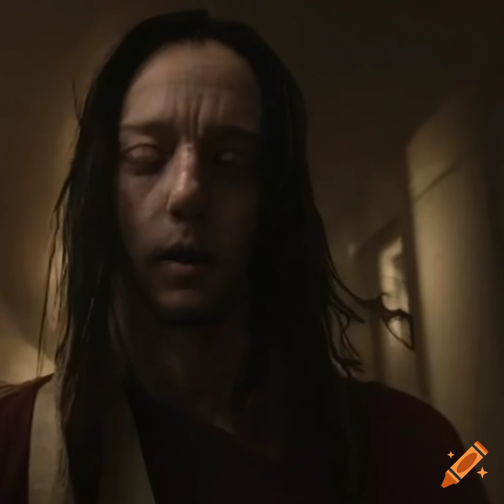 Surreal artwork depicting a person with a howling head