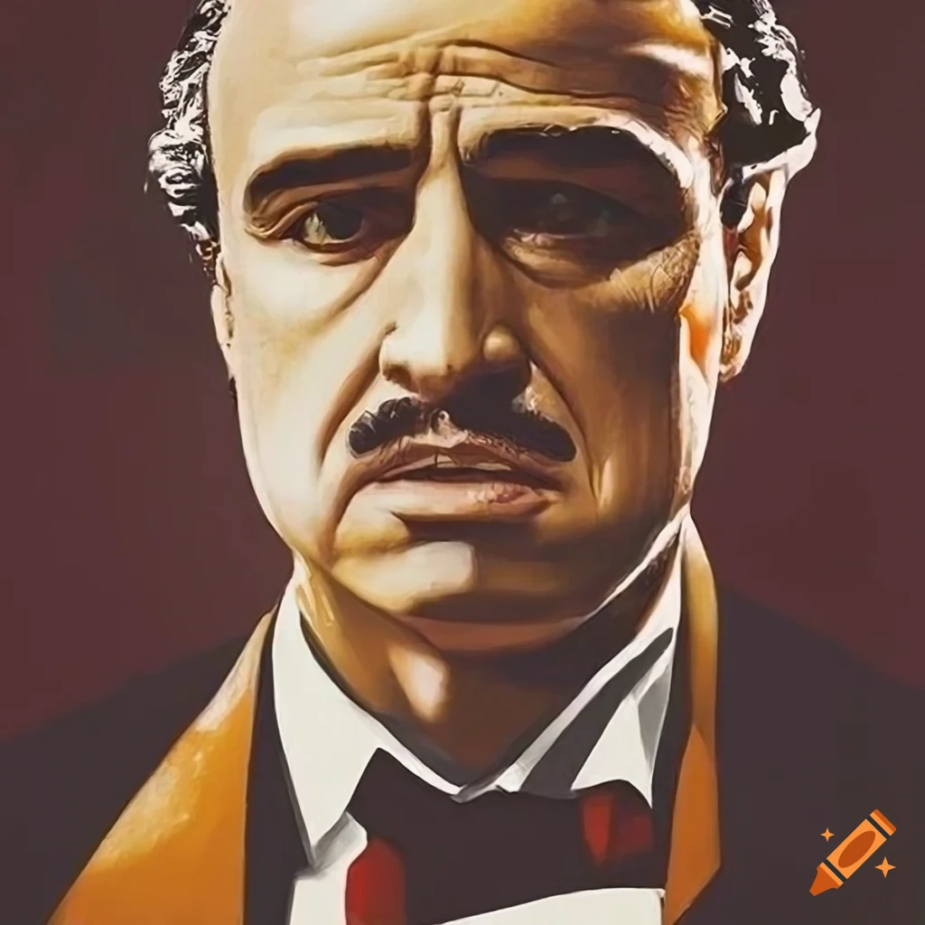 Poster of the godfather movie on Craiyon