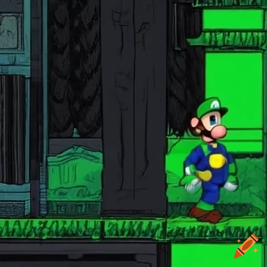Classic and colorful environment inspired by the mario universe on Craiyon
