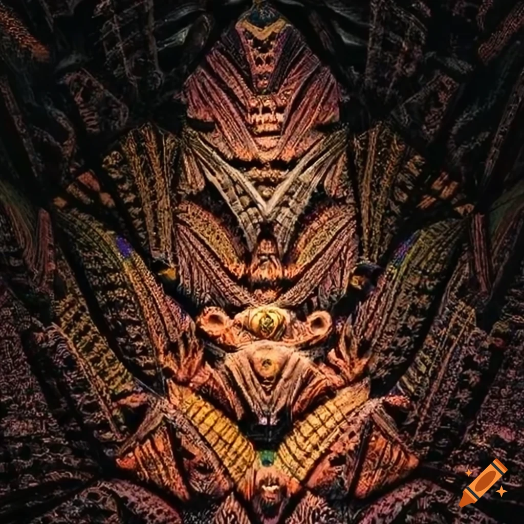 High-definition woven artwork with a moth motif on Craiyon