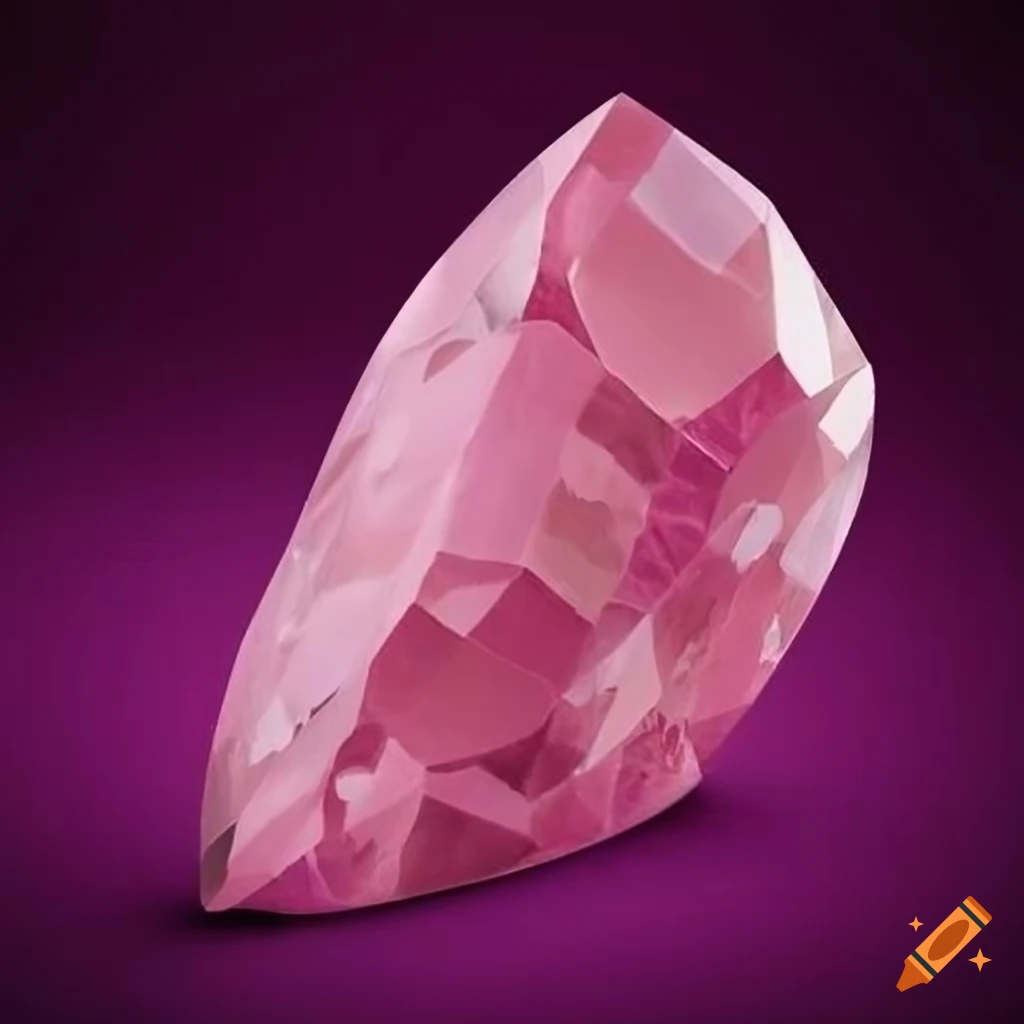 Pink fantasy gemstone