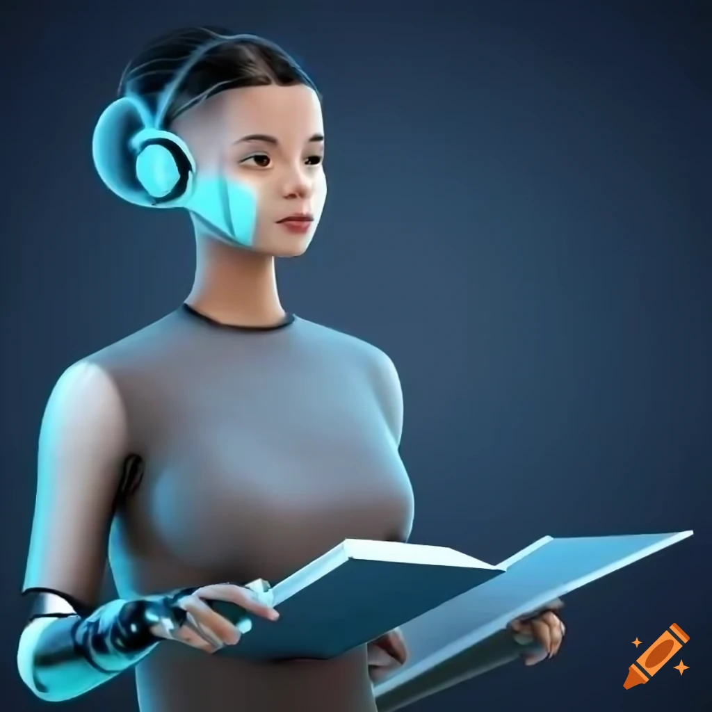 3D avatar AI tutor teaching in virtual world on Craiyon