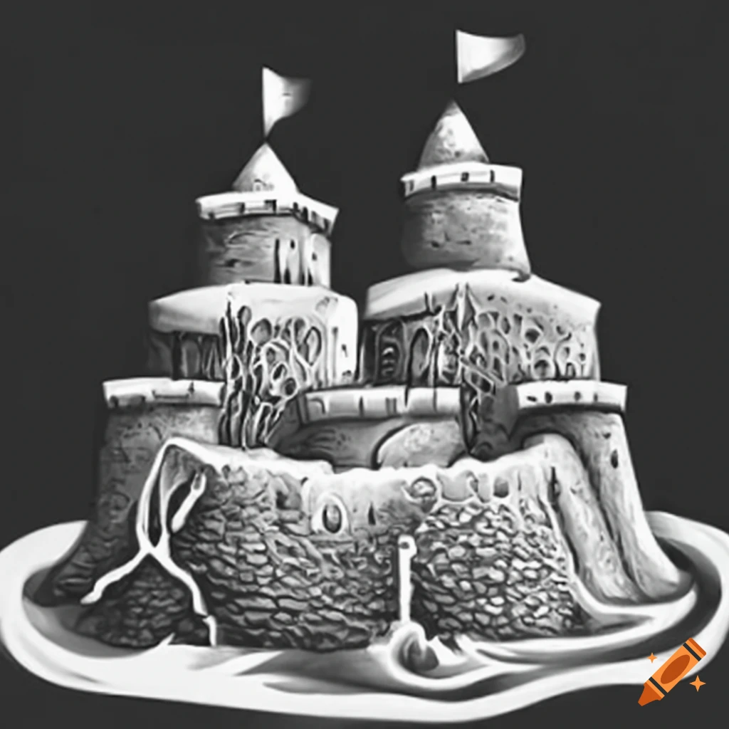 Impressive sand castle