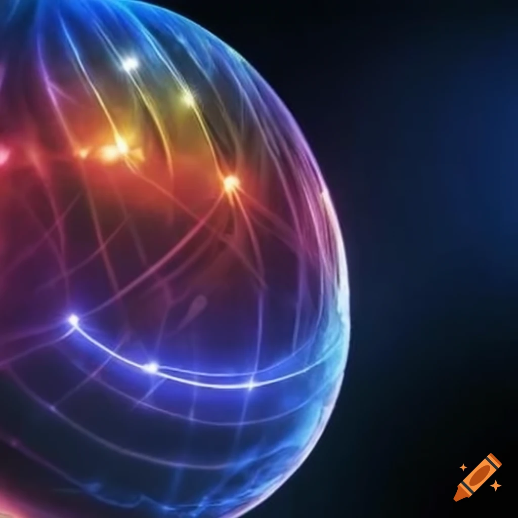 Glowing magic ball with vibrant colors on Craiyon