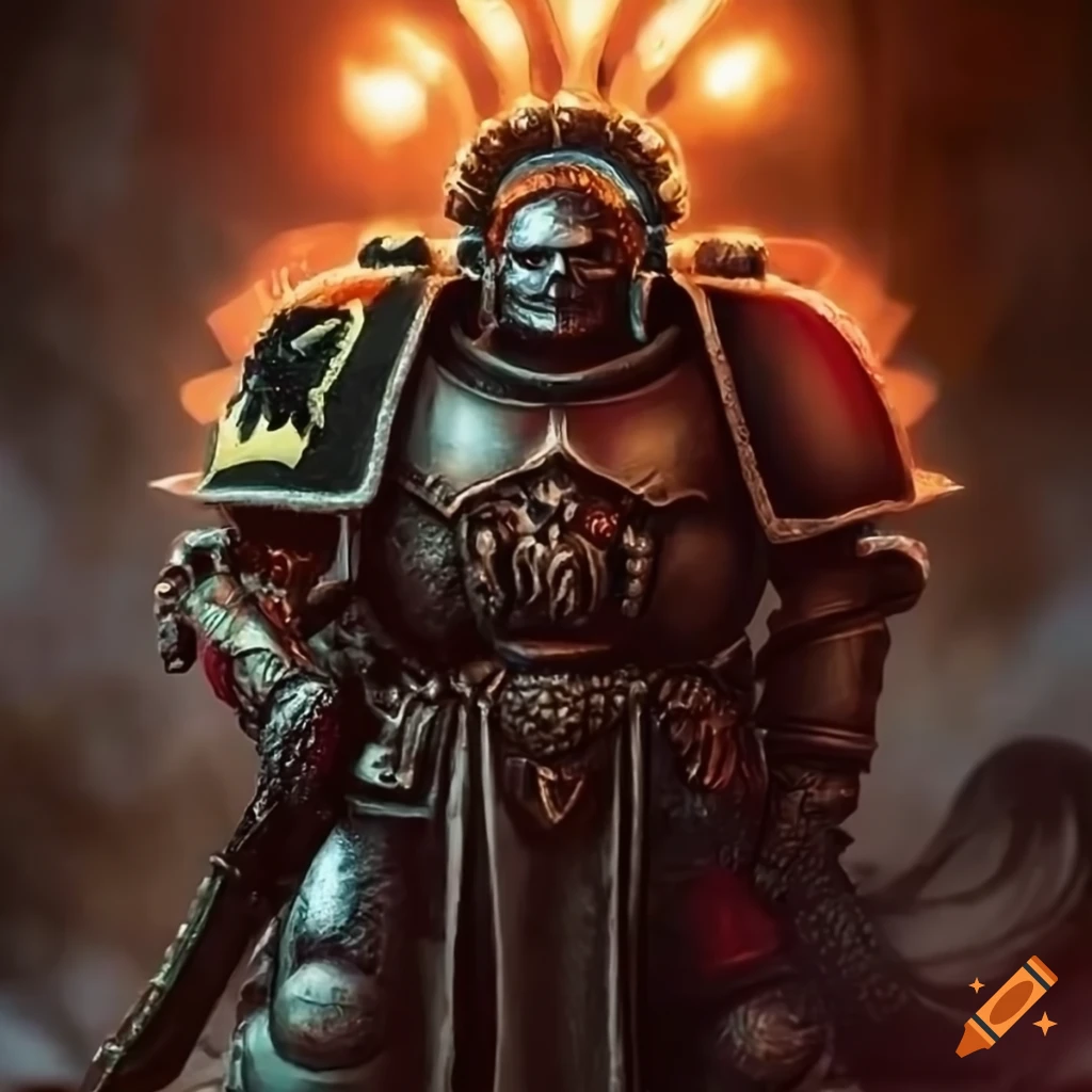 Dark gothic super soldier adorned with candles and wax on Craiyon