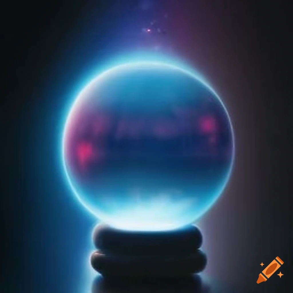 Glowing magic ball with vibrant colors on Craiyon
