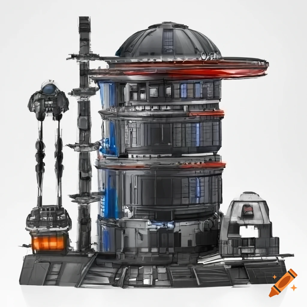 Epic starship building on Craiyon