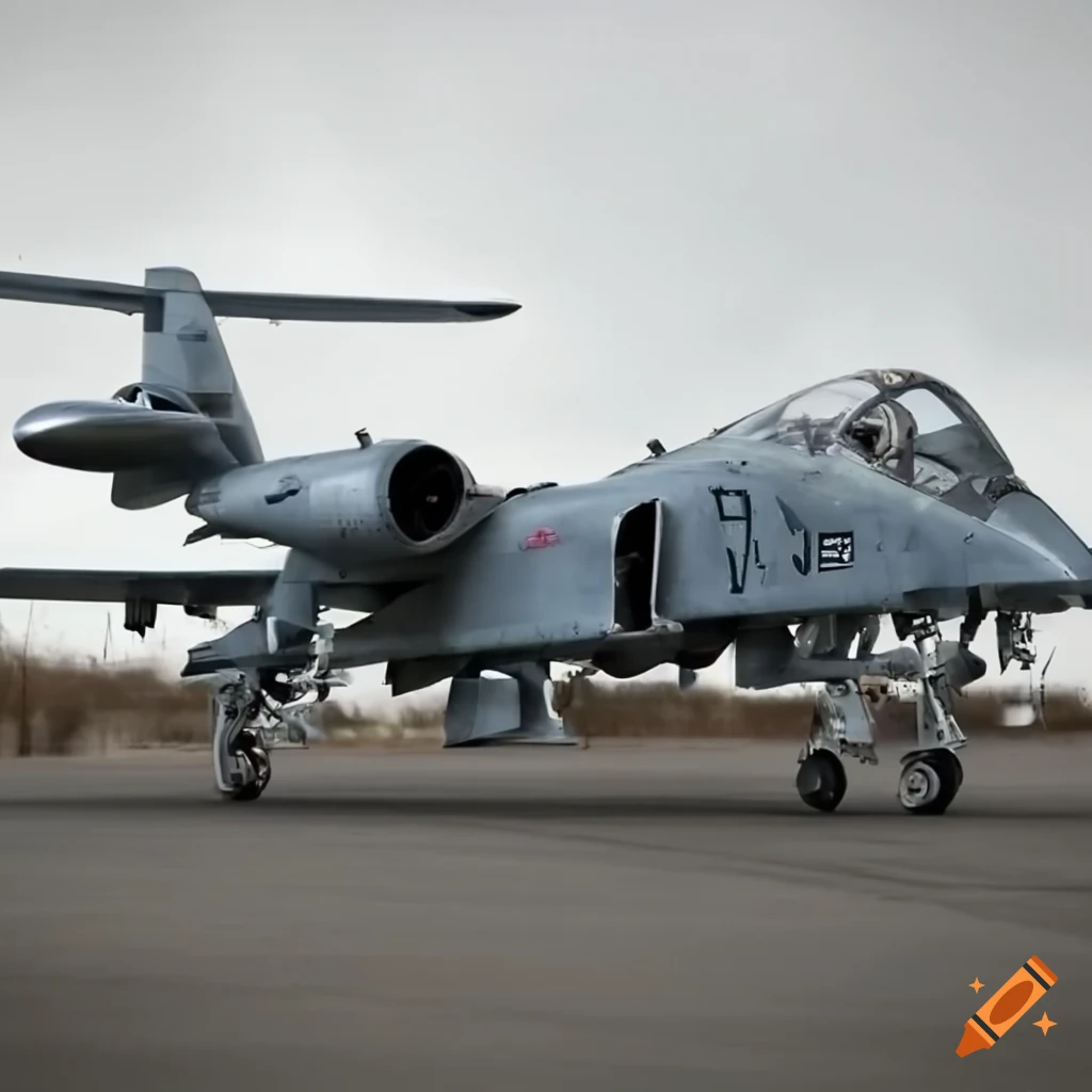 A-10a aircraft on Craiyon