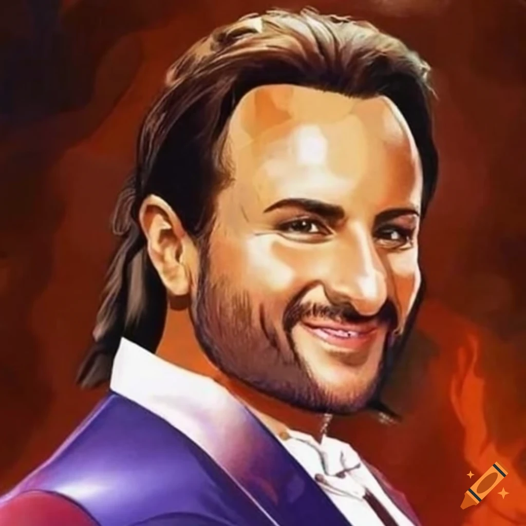 Picture of Saif Ali Khan and Diya Mirza on Craiyon