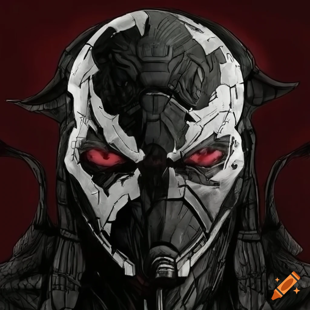 Image of a black steel cyborg superhero on Craiyon