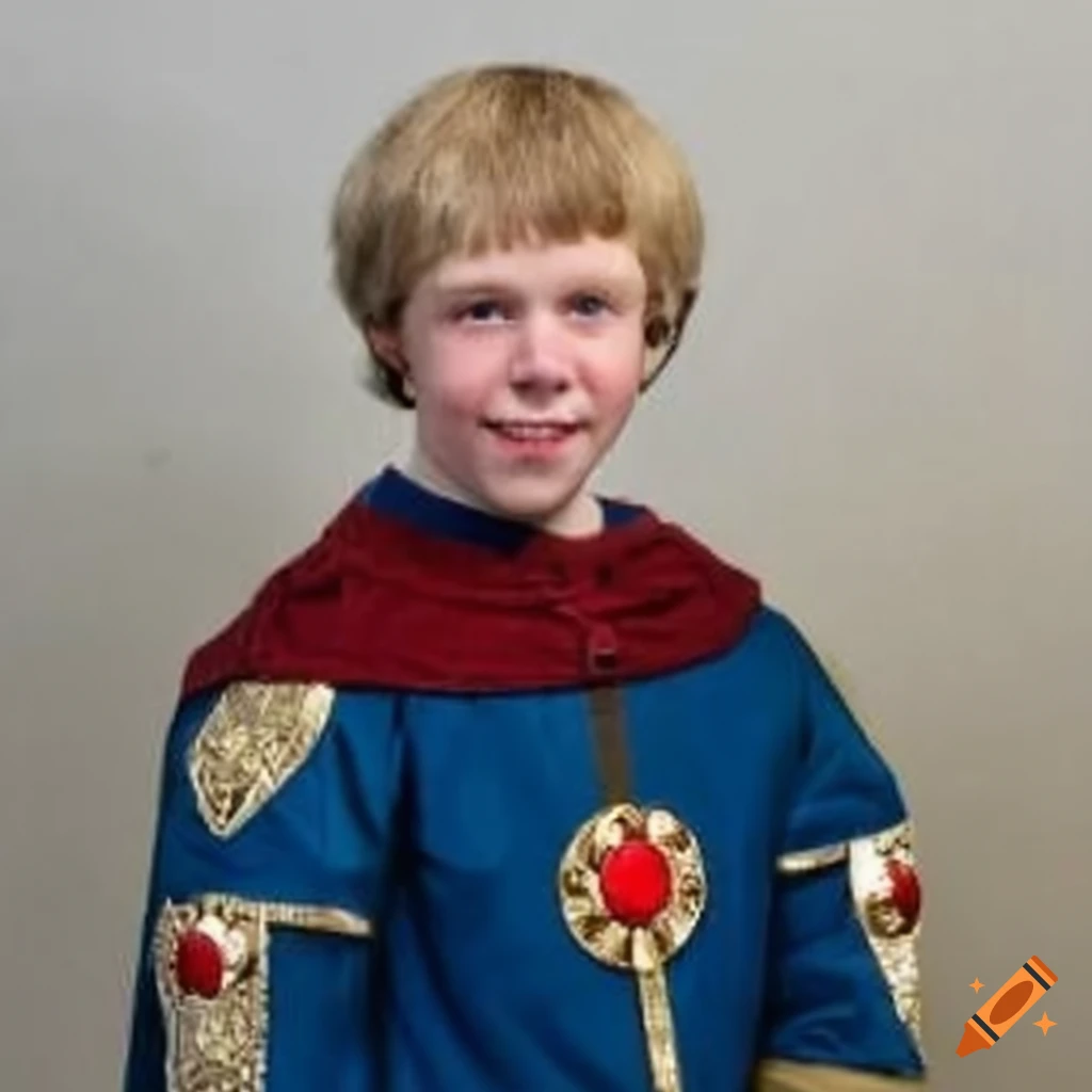 Image of a young medieval squire on Craiyon