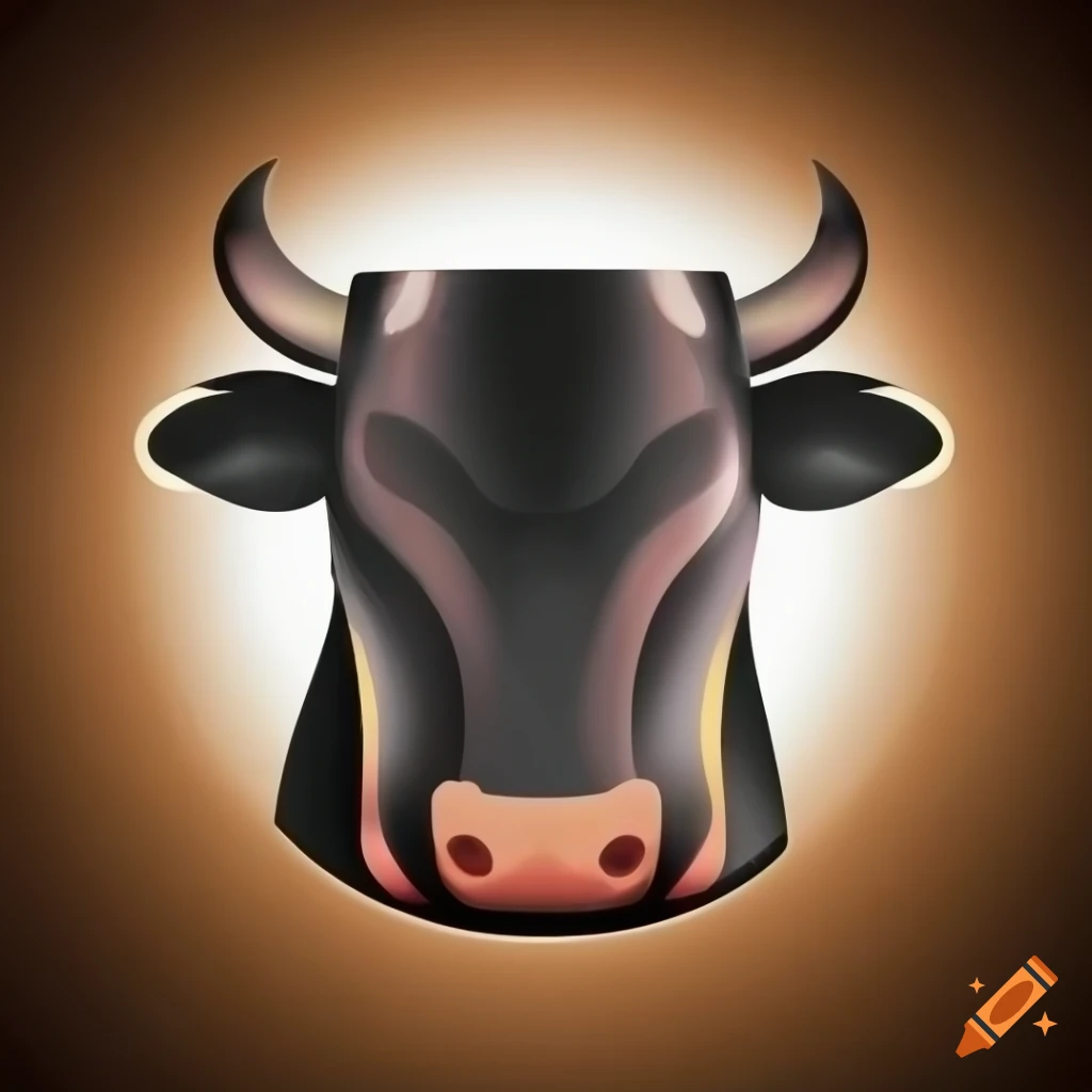 Cow wearing vr headset icon
