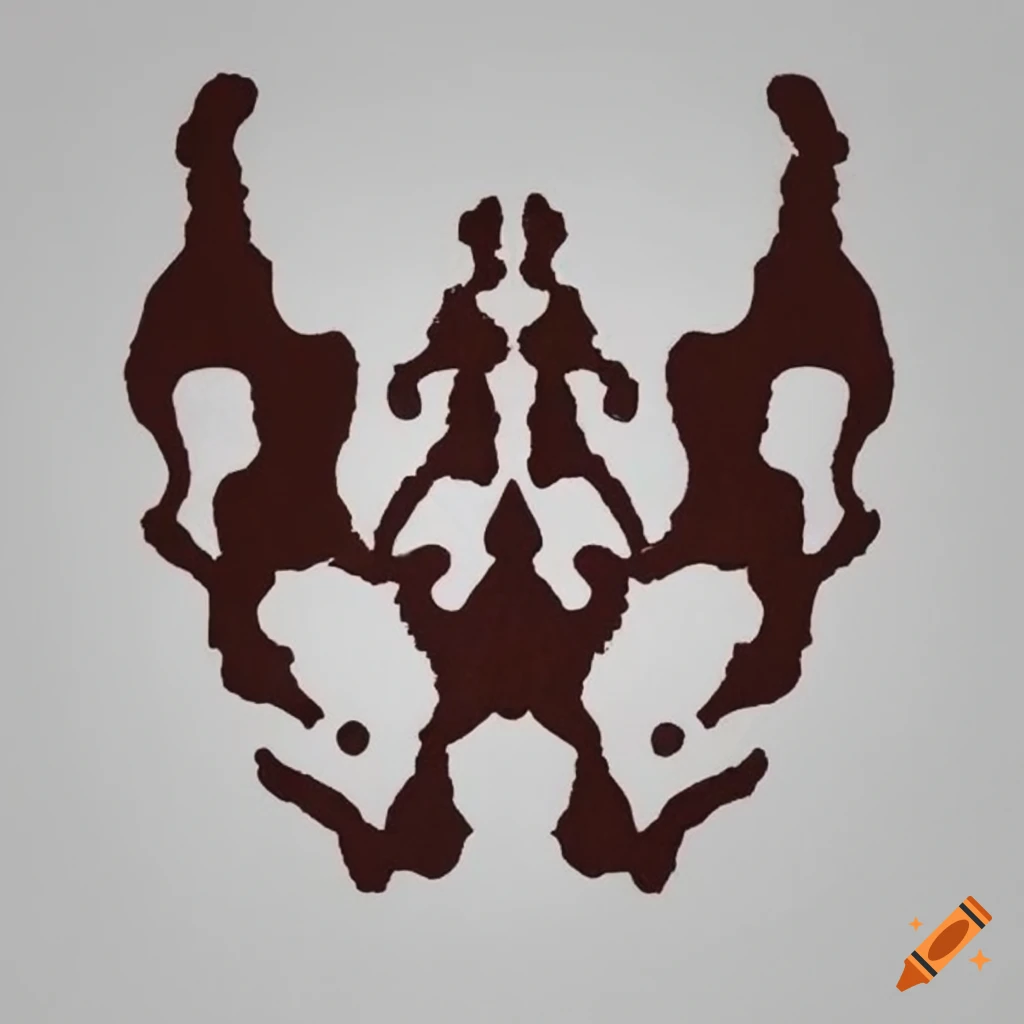 Inkblot art on Craiyon