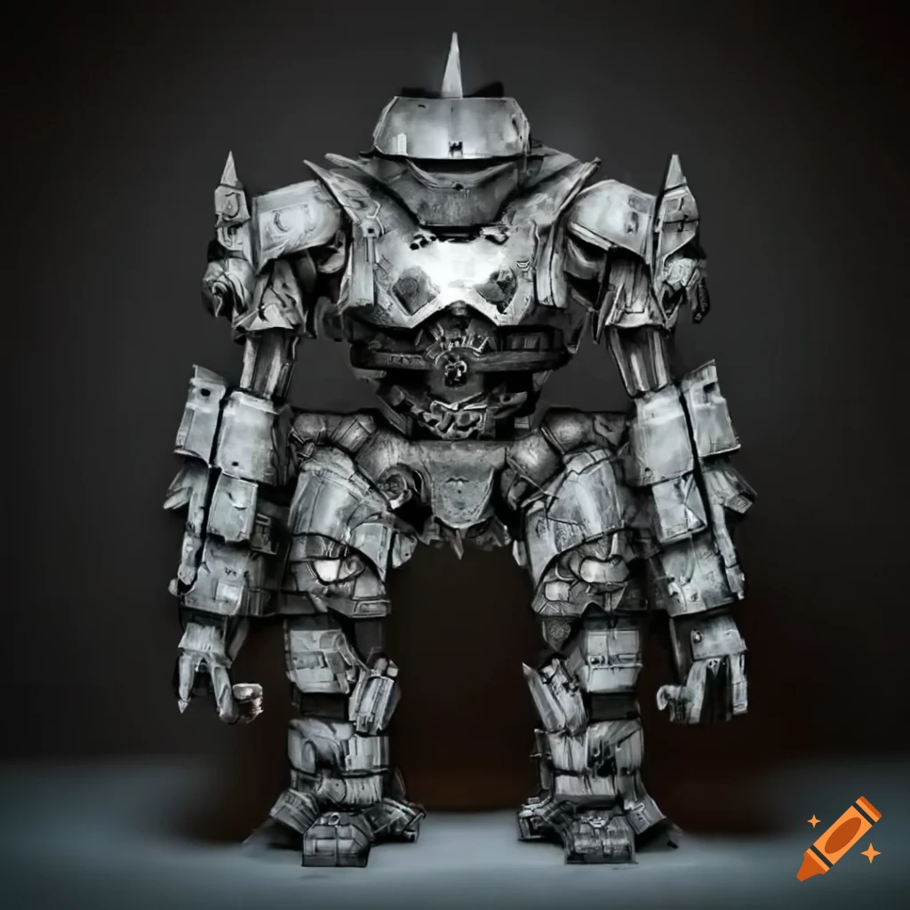 Necron robot on Craiyon