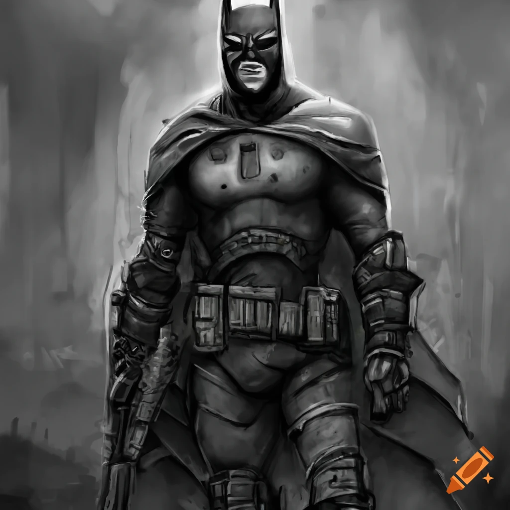 Image of a Batman-inspired Mark 1 suit in a post-apocalyptic world on ...