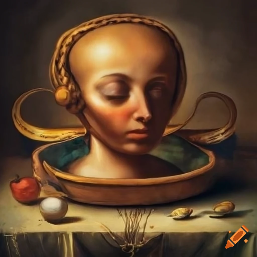 Medieval still life art in victorian style on Craiyon