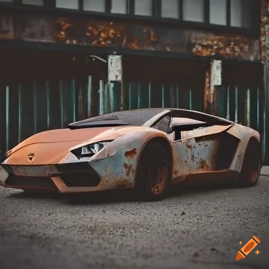Rusty Lamborghini on Craiyon