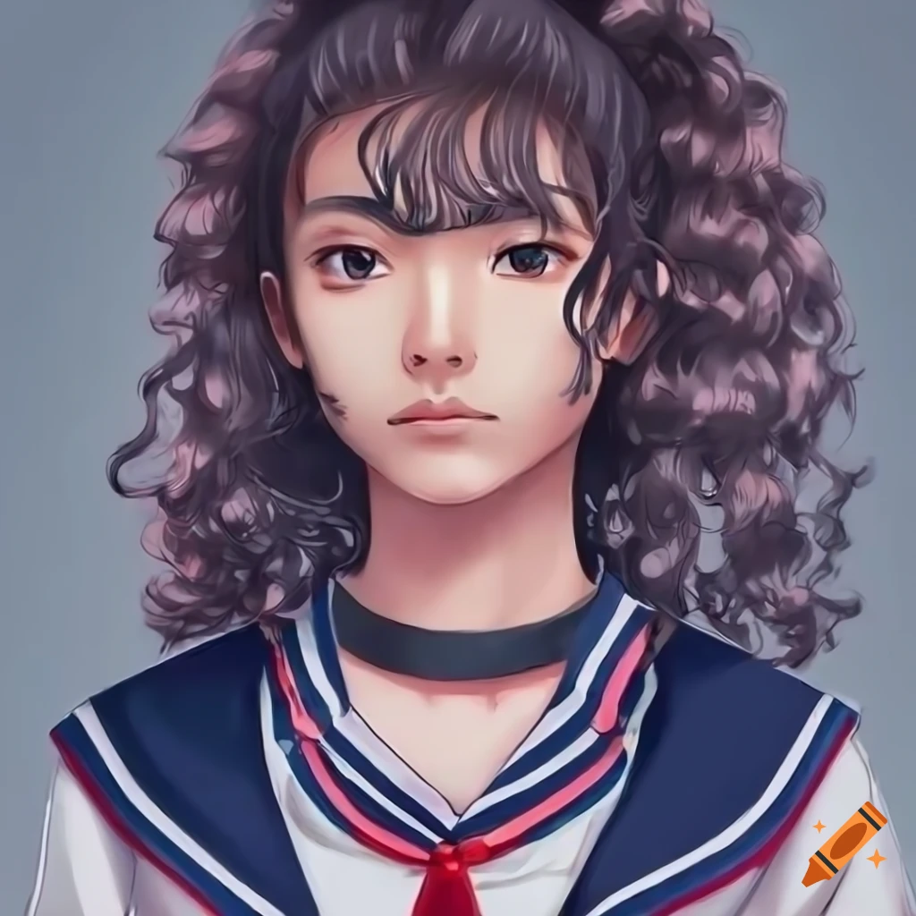 Anime Character Rin Nagasawa With Curly Hair anime-character-rin-nagasawa-with-curly-hair