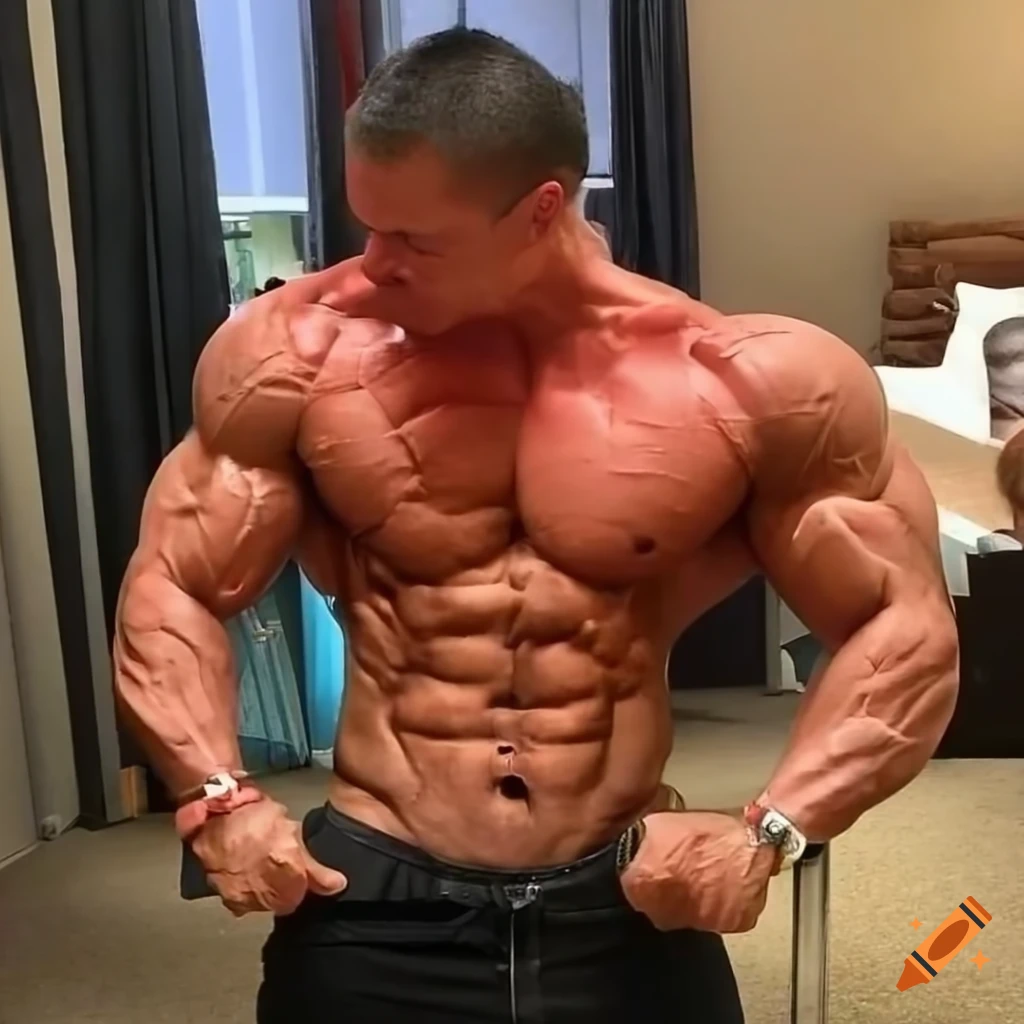 Muscular bodybuilder with exceptional genetics on Craiyon