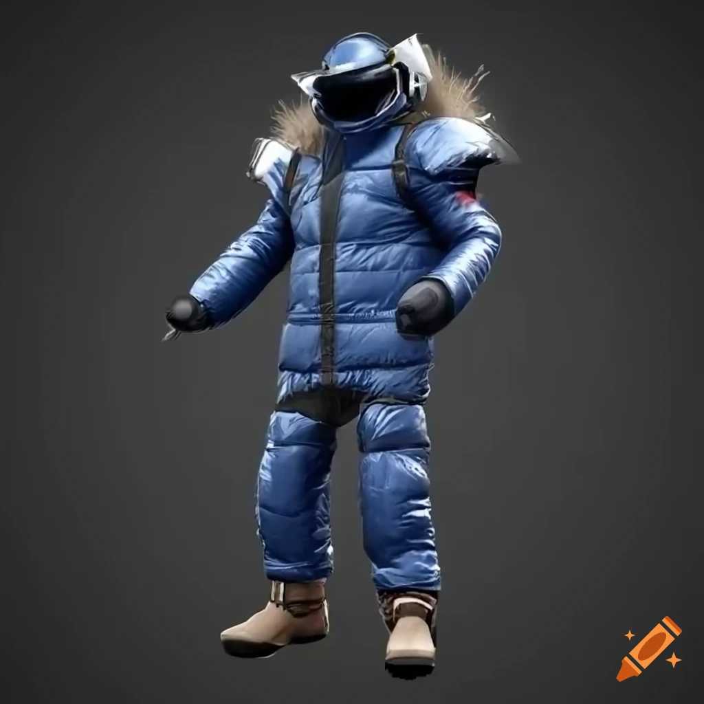 Man in lion-inspired expedition suit on Craiyon