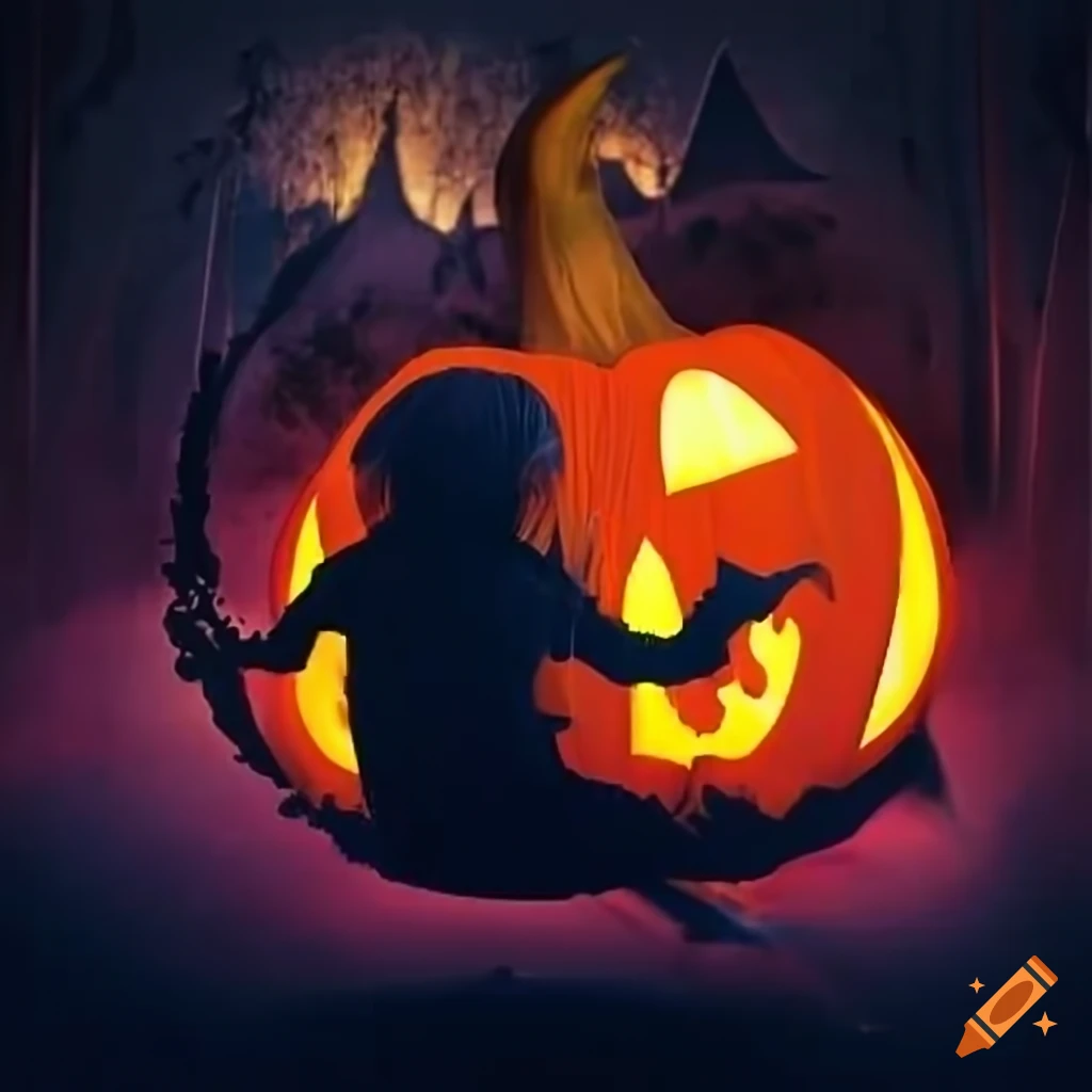 Halloween party illustration on Craiyon