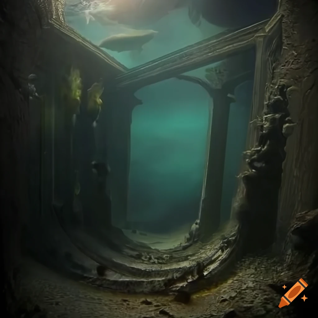 Ruins of the manila cathedral submerged underwater in apocalyptic scene ...