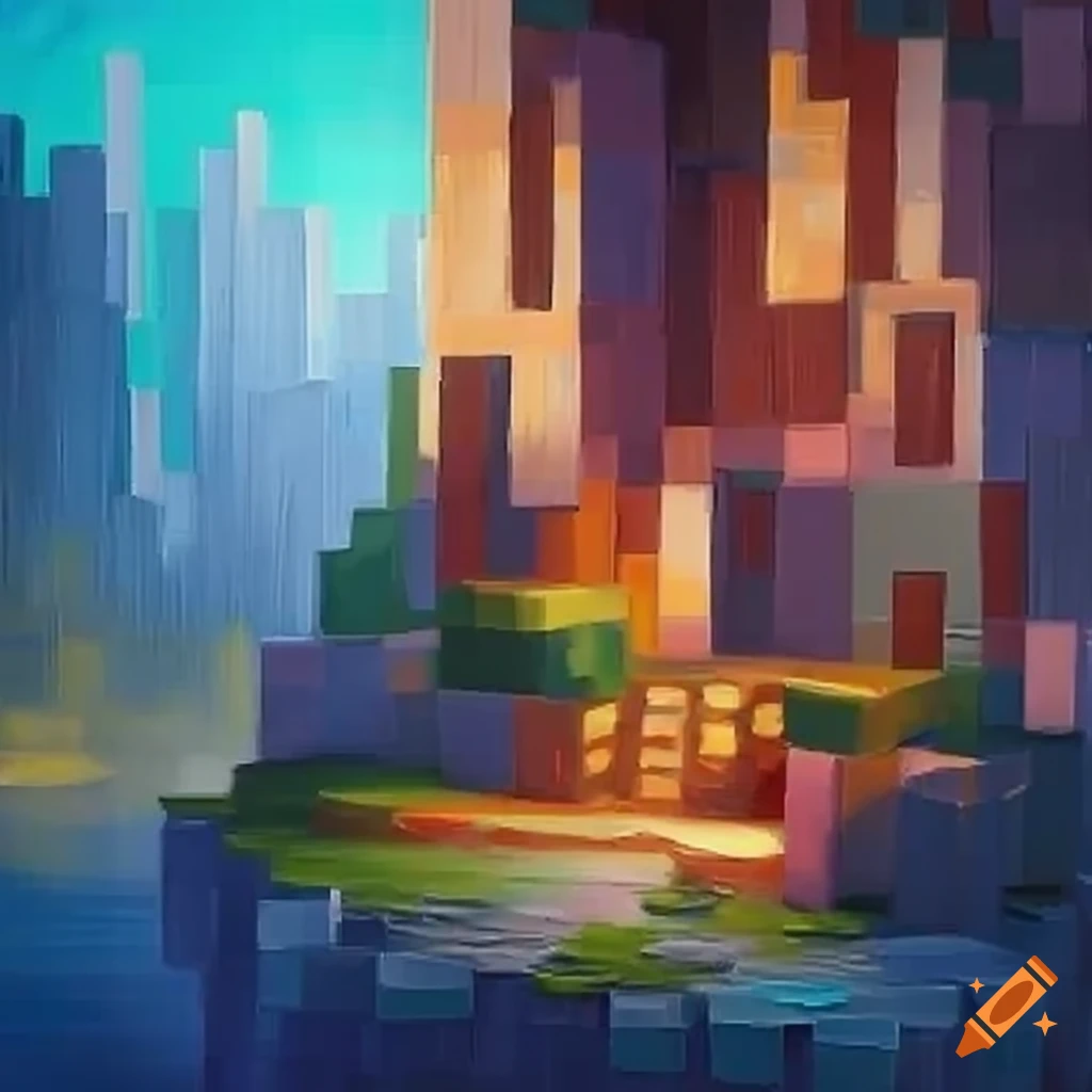 Image representing minecraft goals on Craiyon