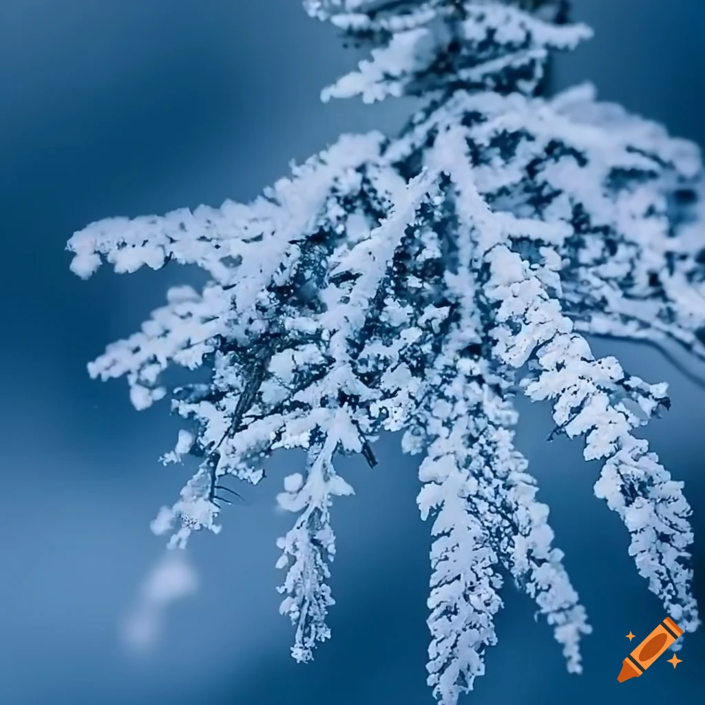 Macro winter scene in ultra realistic detail on Craiyon