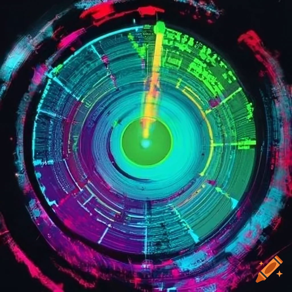 Radar scanning illustration
