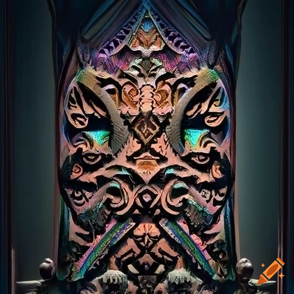 High-definition metal moth sculpture