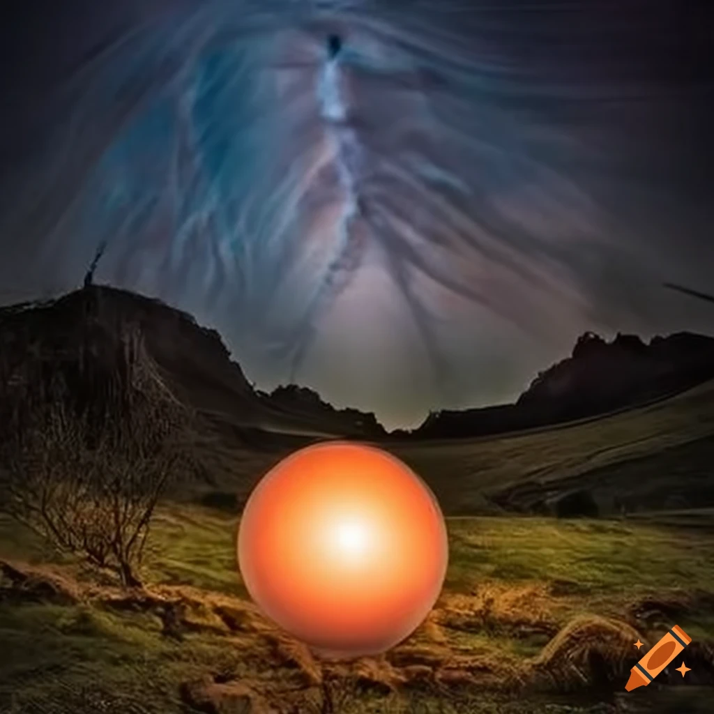 Illuminated magic ball