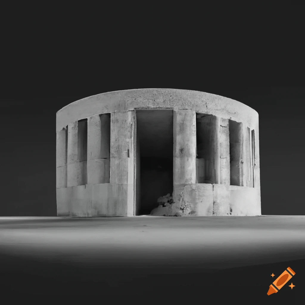 Realistic depiction of greek architectural structure