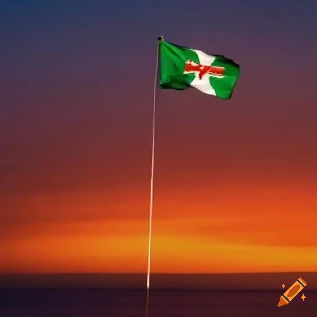 Tropical flag on Craiyon