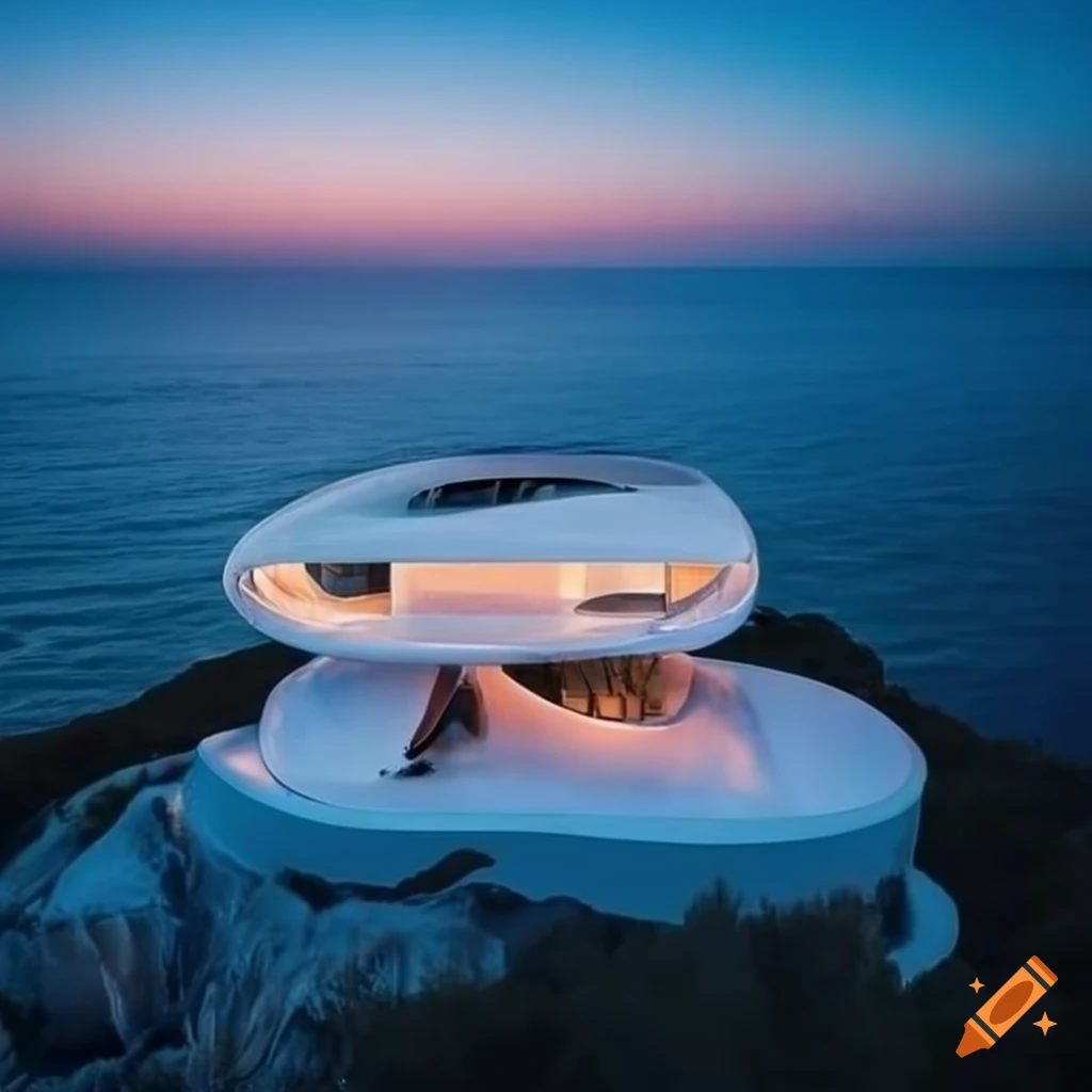 Futuristic Ocean Mansion Modern Oceanfront Luxury Villa In Bahrain