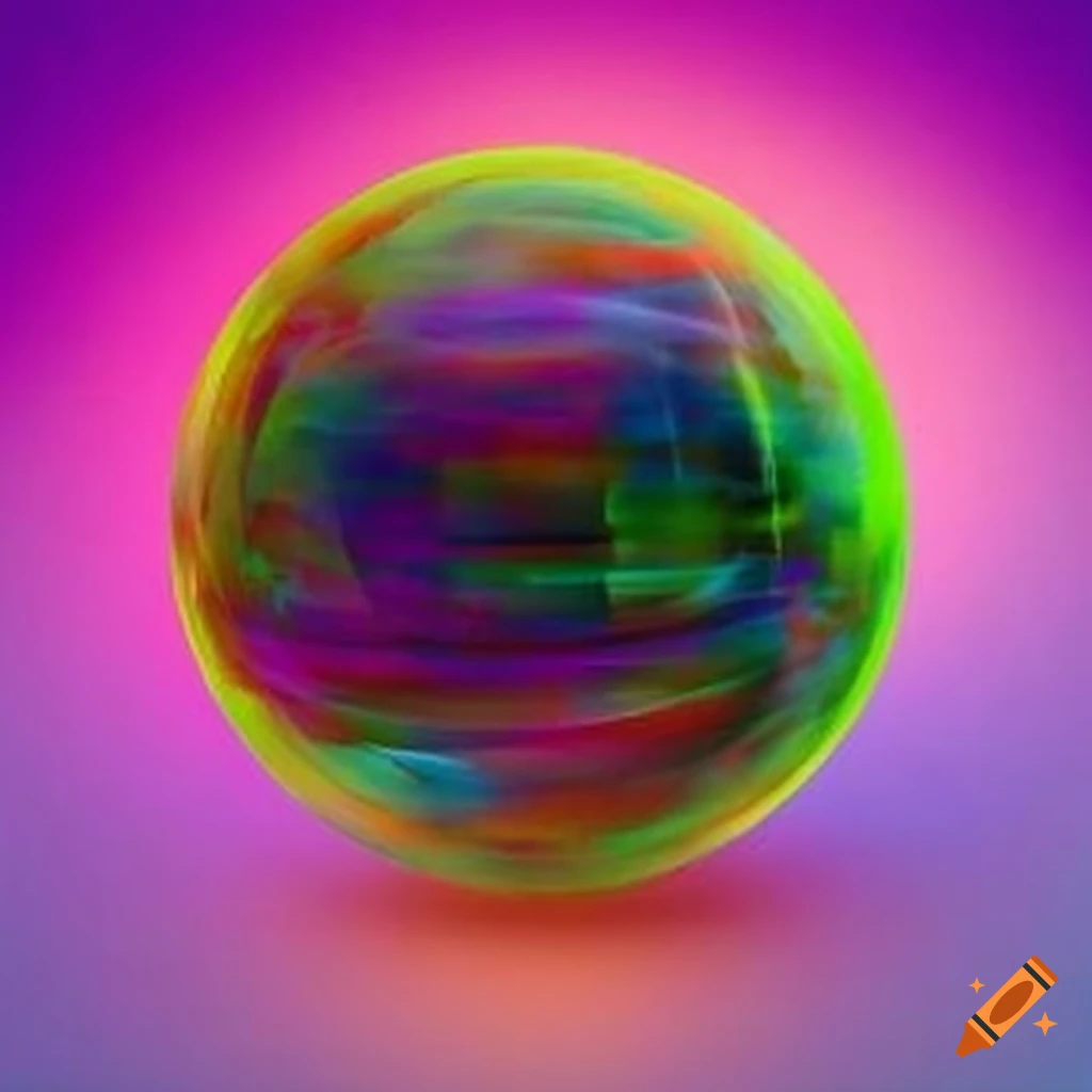 Rainbow ball on Craiyon