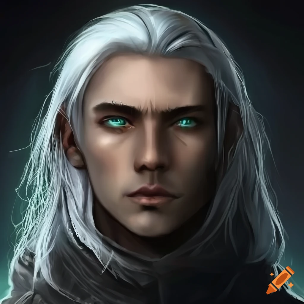 Male human with blond hair and gold eyes, representing a godly figure ...