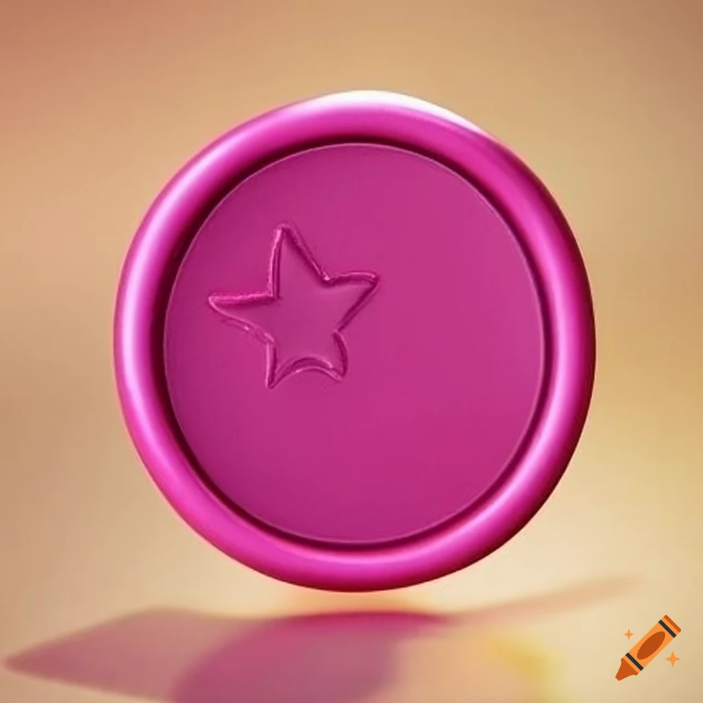 Golden medal with violet ribbon in 3d studio lighting on Craiyon