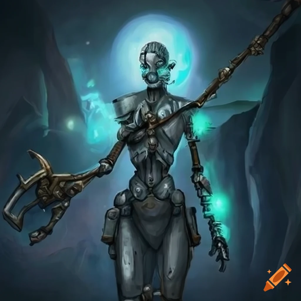 Cosmic robot scribe for dungeons and dragons on Craiyon