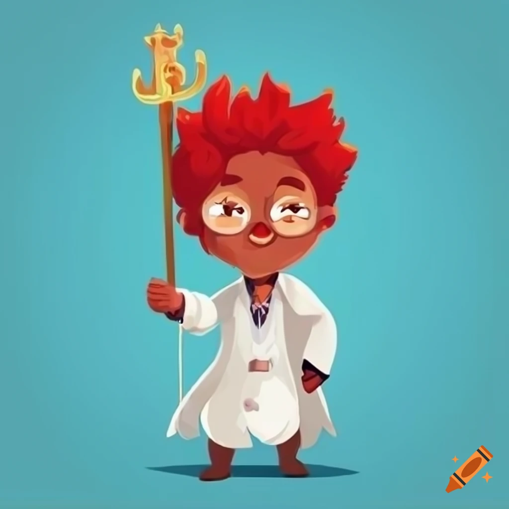 Illustration of colorful characters for a children's story on Craiyon