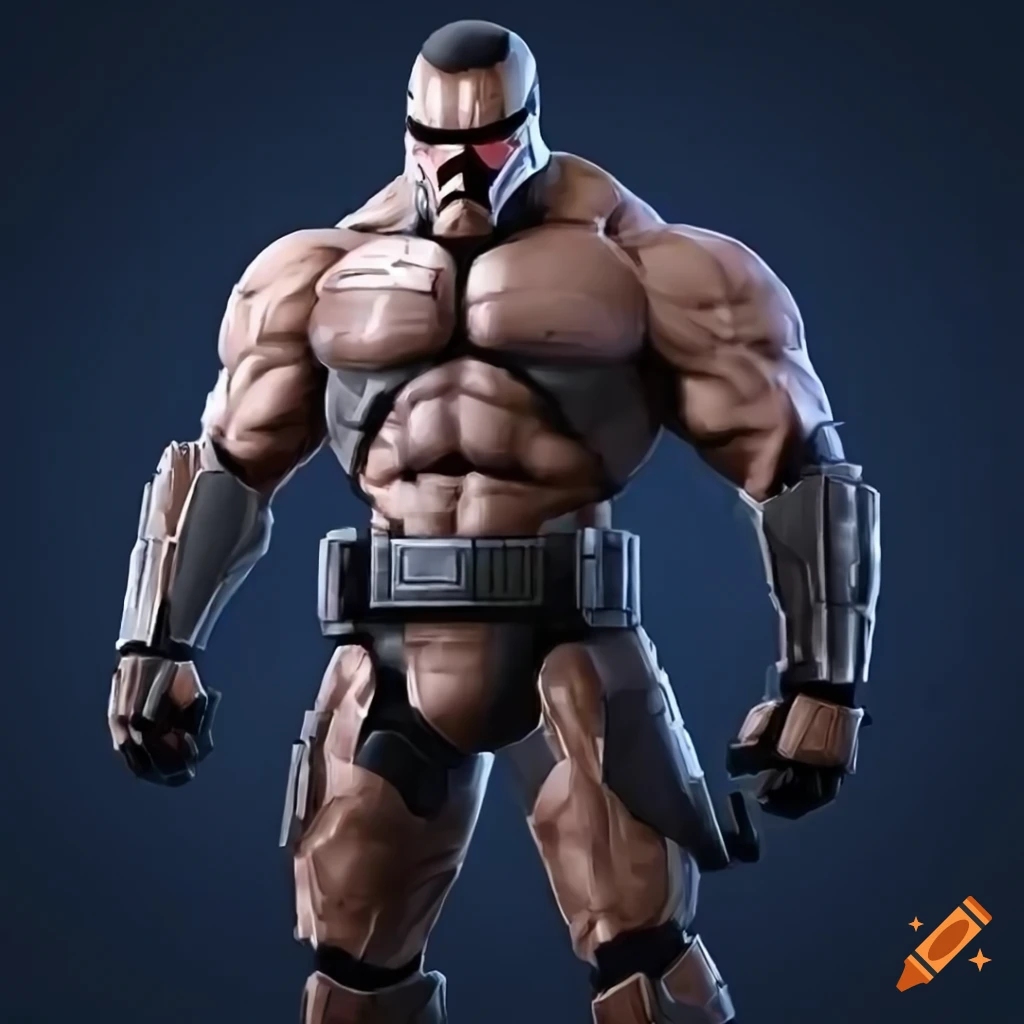 Image of a muscular star wars soldier on Craiyon