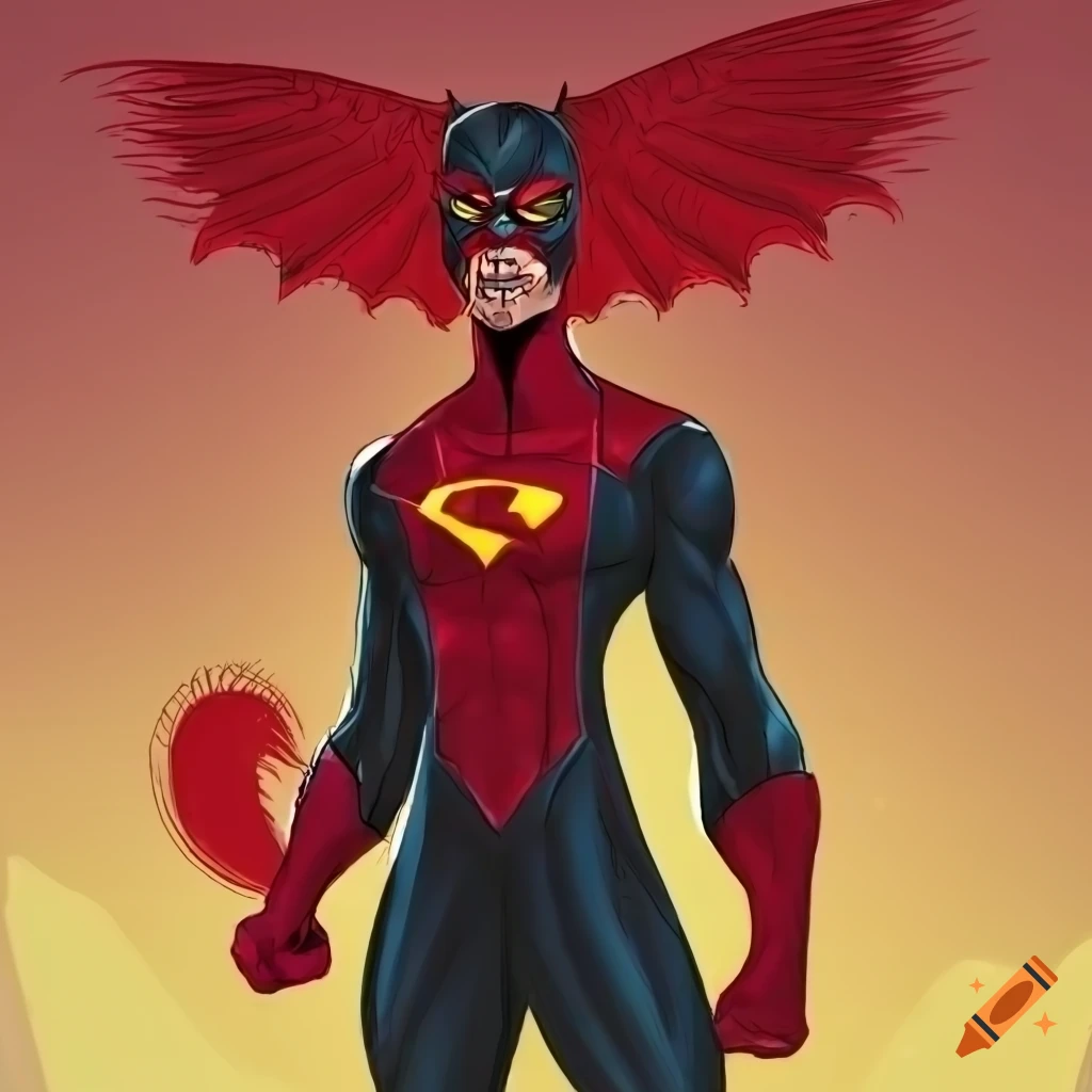 Redesigned white panther superhero with winged ears on Craiyon