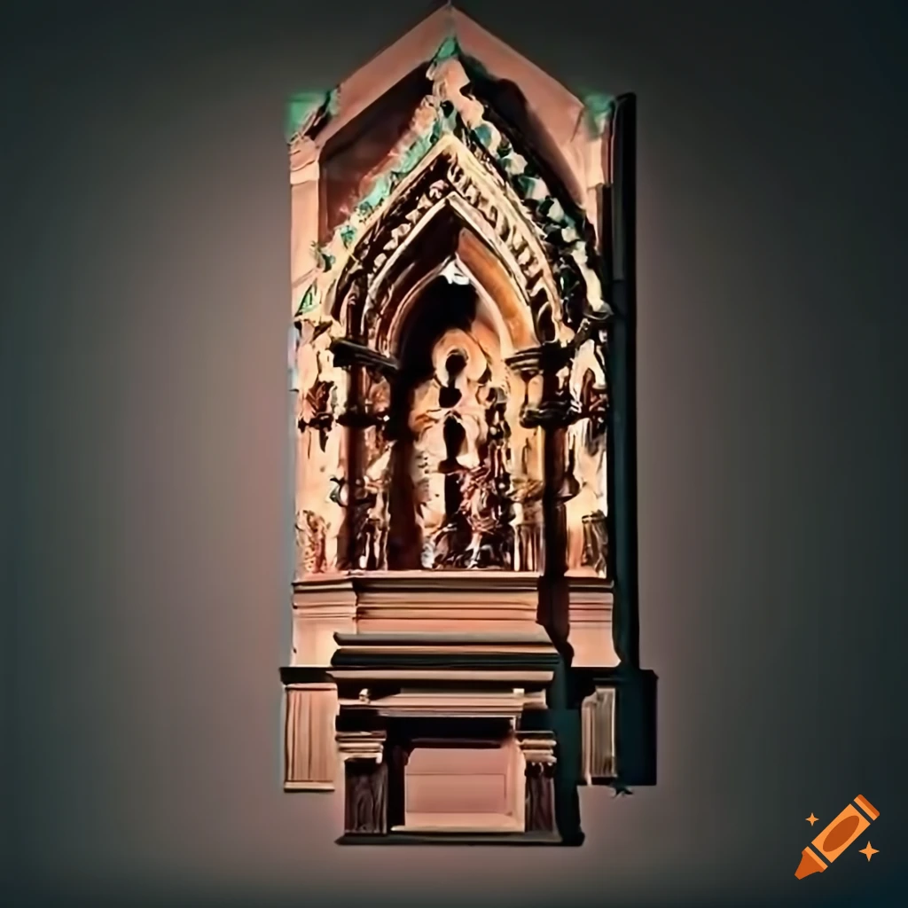 Variegated architectural stave carving design on Craiyon