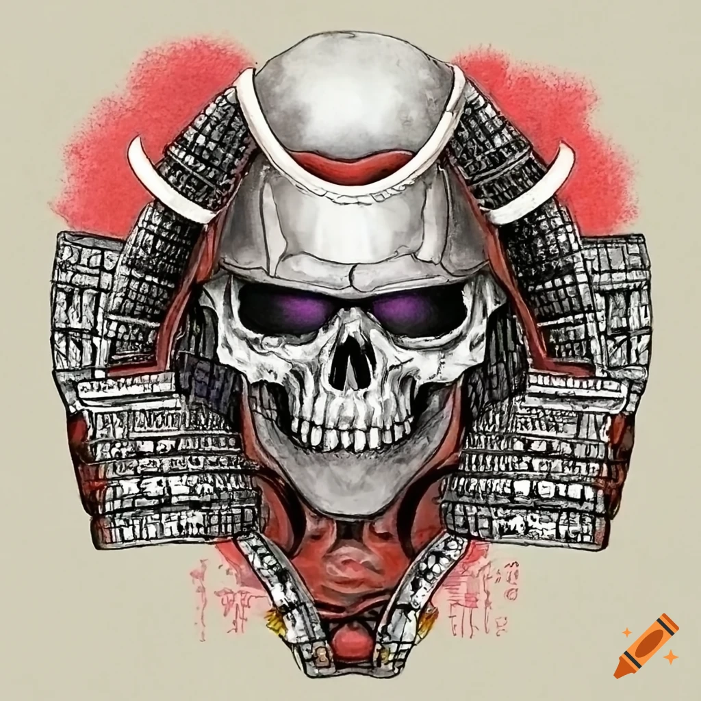 Mecha skeleton samurai on Craiyon