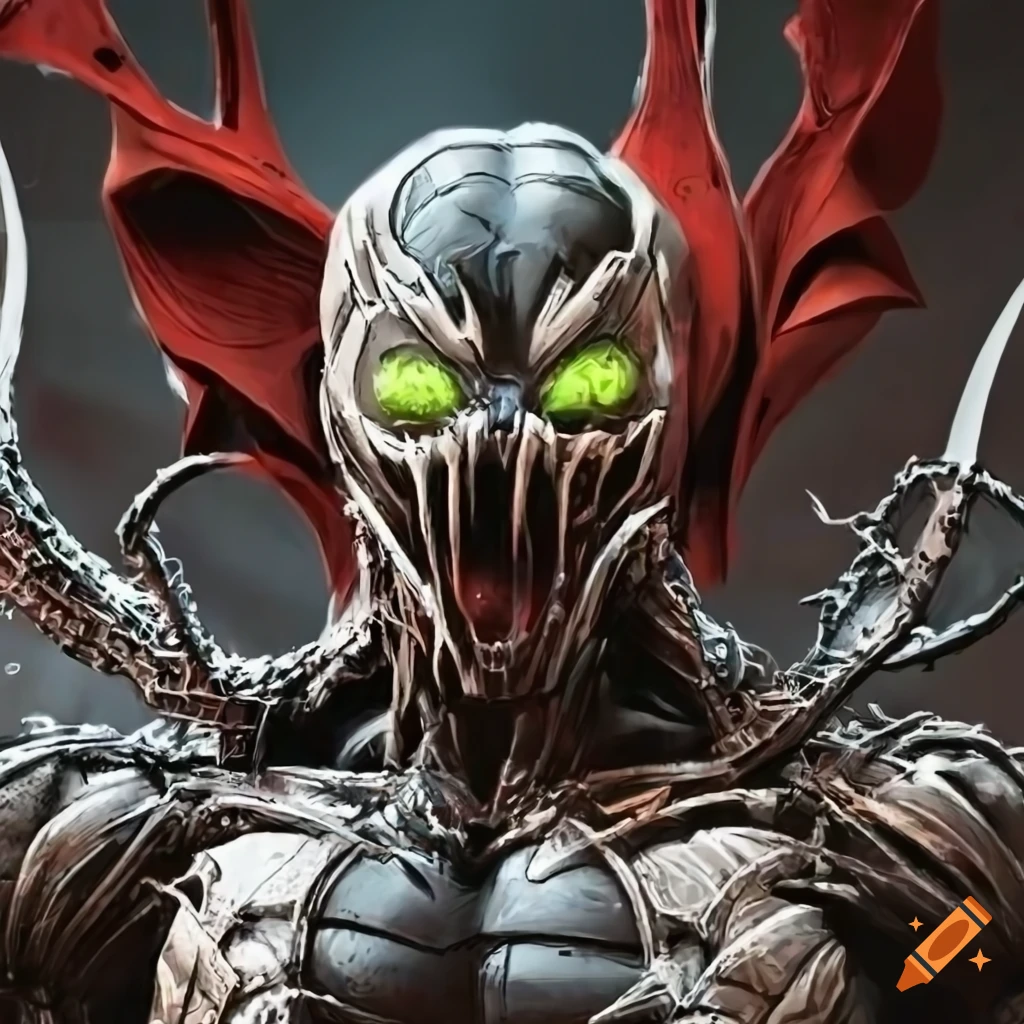 Samurai version of spawn comic book character on Craiyon