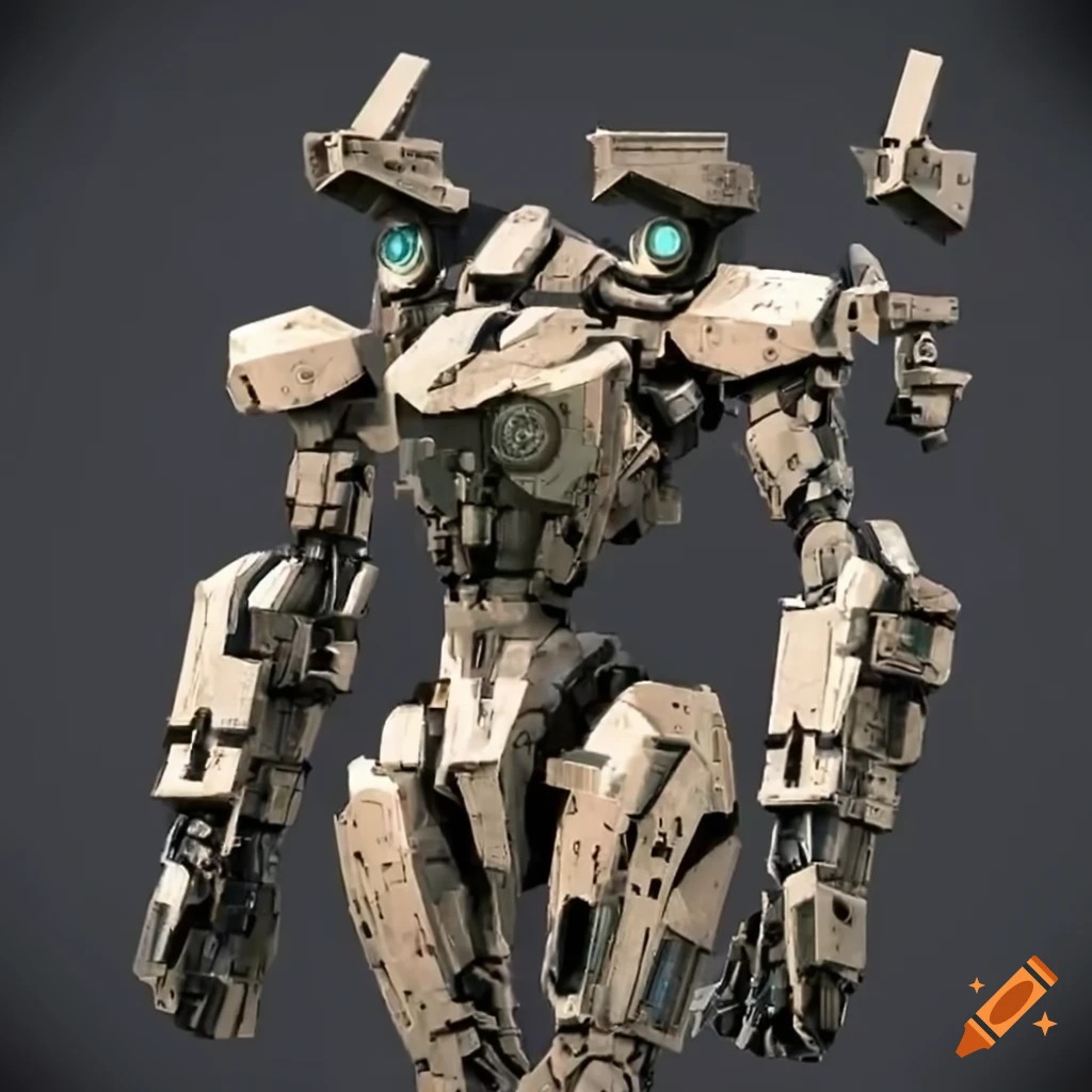 Mech style design inspired by code geass with a female twist on Craiyon