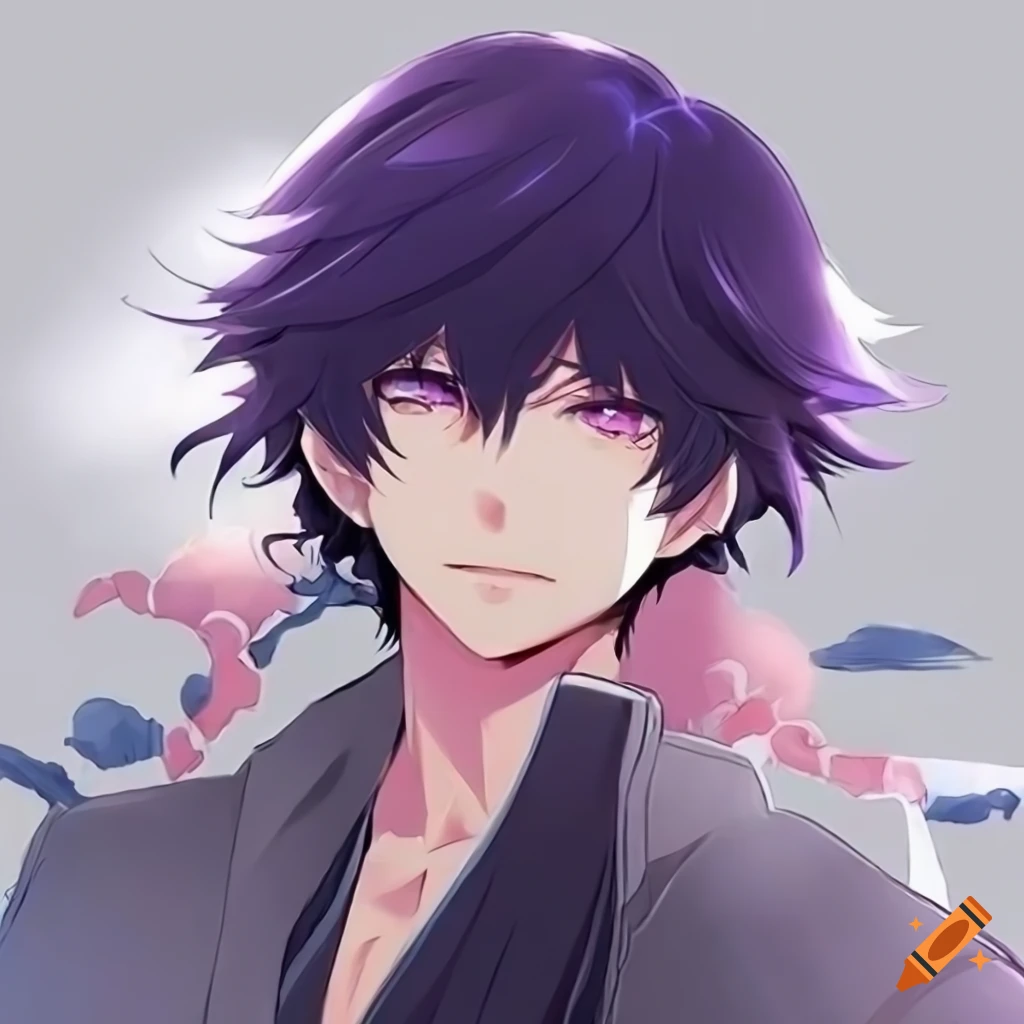 Illustration of an anime man on Craiyon