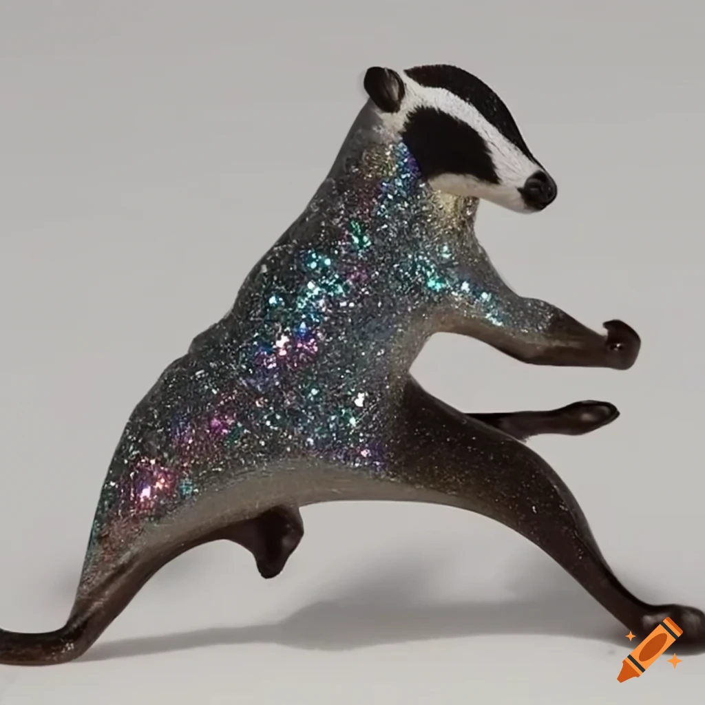 Amethyst sculpture shaped like a ferret on Craiyon