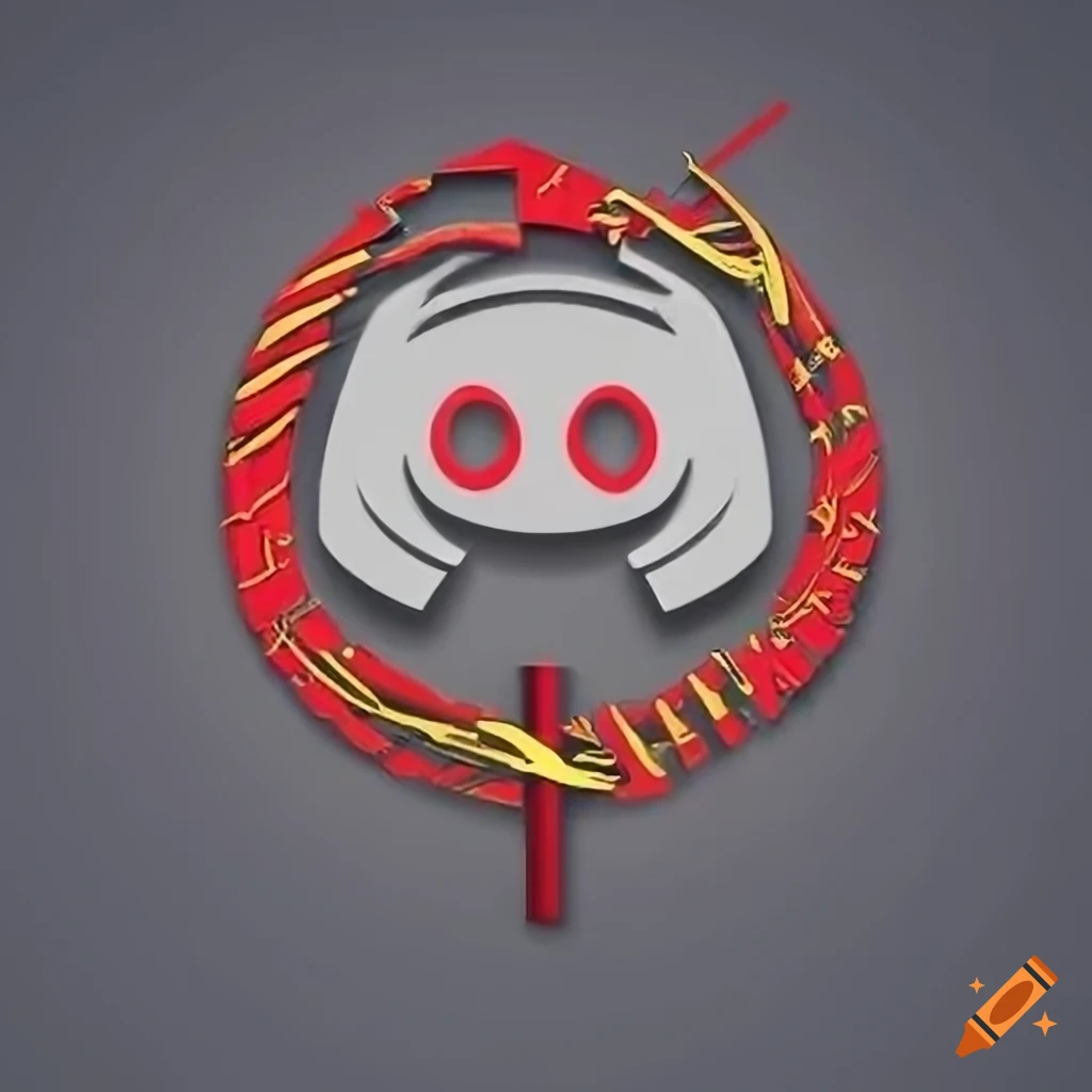 Discord logo with communist propaganda twist on Craiyon