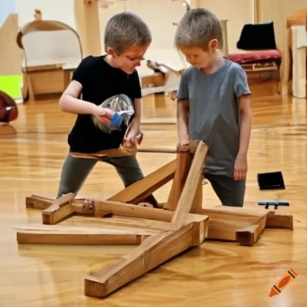 Action image of players being catapulted on Craiyon